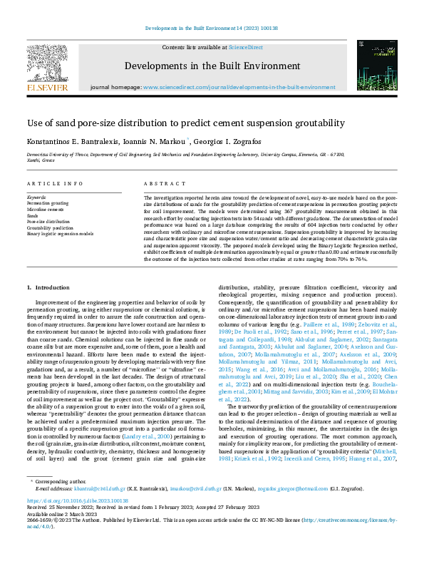 (PDF) Use of sand pore-size distribution to predict cement suspension ...
