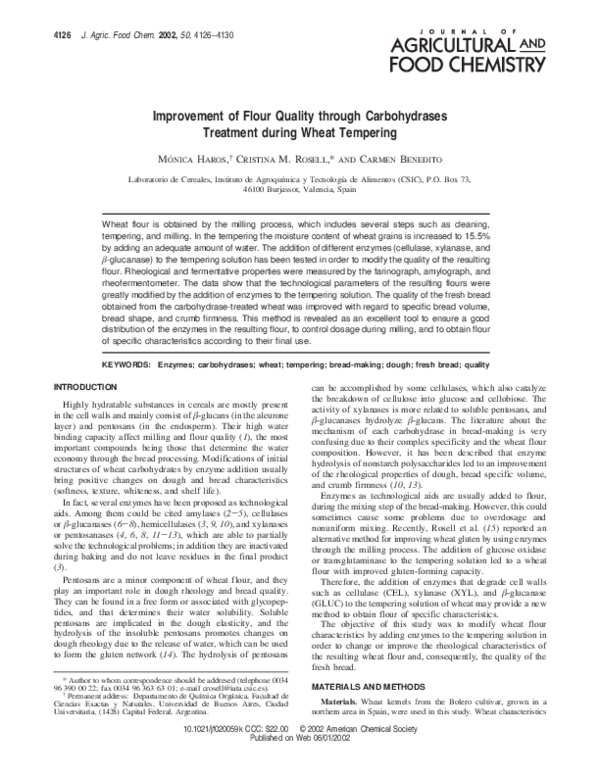 (PDF) Improvement of Flour Quality through Carbohydrases Treatment ...