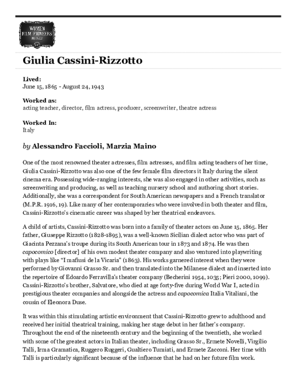 (PDF) Giulia Cassini-Rizzotto
