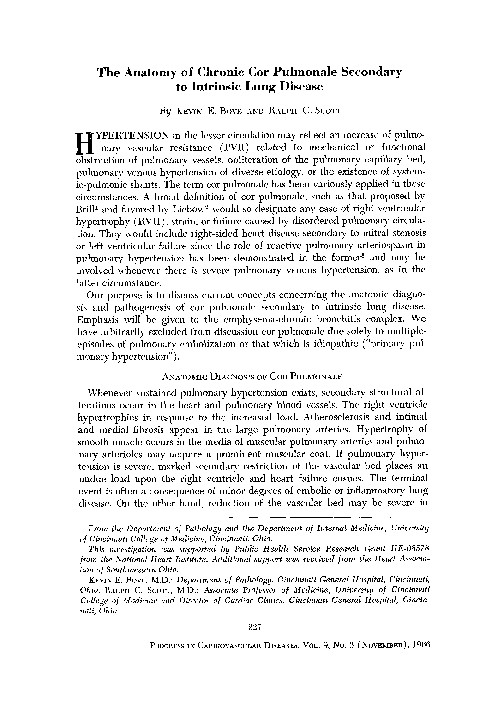 (PDF) The anatomy of chronic cor pulmonale secondary to intrinsic lung ...