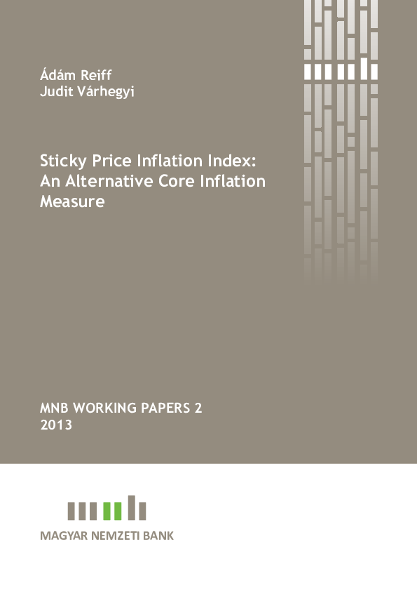 (PDF) Sticky Price Inflation Index: An Alternative Core Inflation Measure