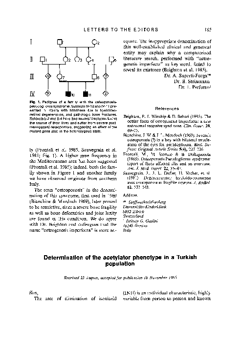 (PDF) Determination of the acetylator phenotype in a Turkish population
