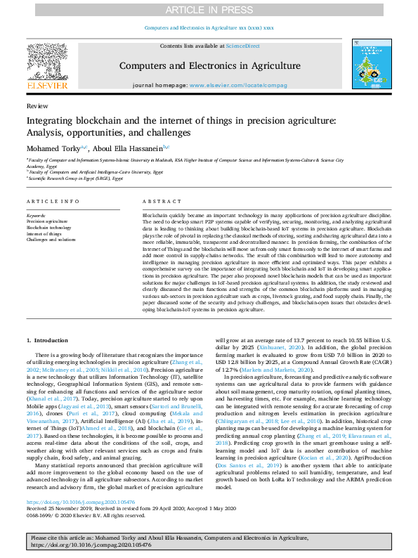 (PDF) Integrating blockchain and Internet of Things systems: A systematic review on objectives ...