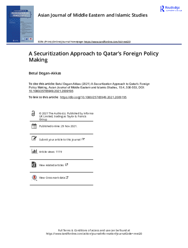 (PDF) Asian Journal of Middle Eastern and Islamic Studies