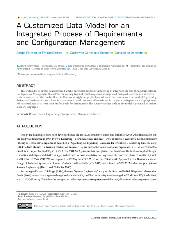 (PDF) A Customized Data Model for an Integrated Process of Requirements ...