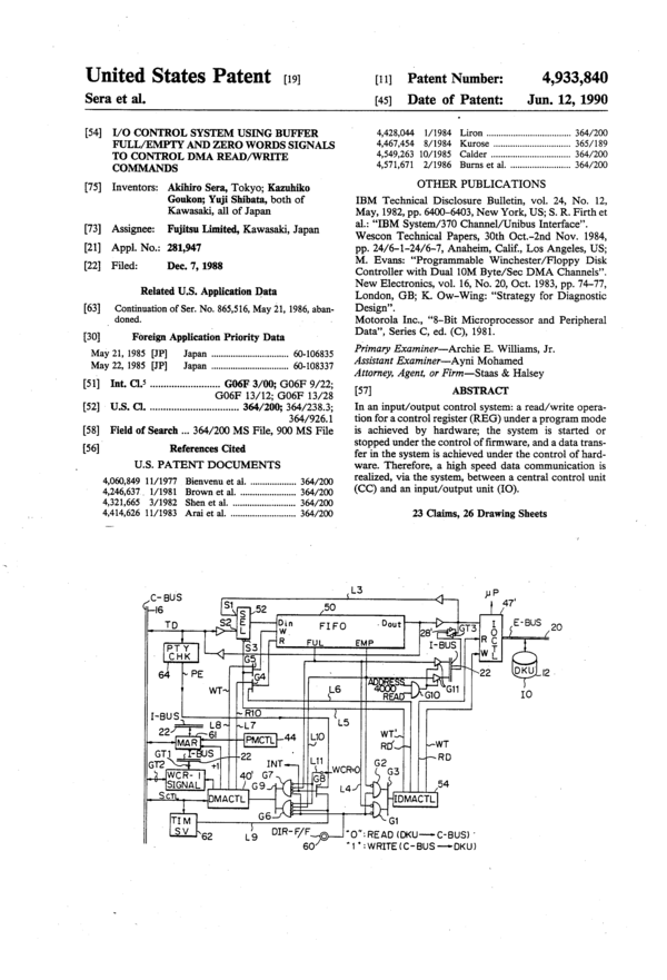 (PDF) I/O control system using buffer full/empty and zero words signals ...