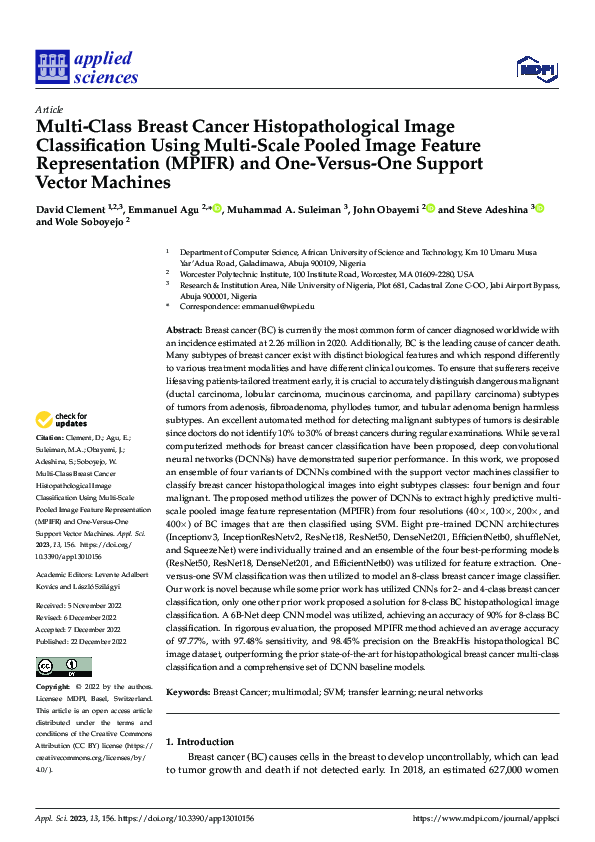 (PDF) Multi-Class Breast Cancer Histopathological Image Classification Using Multi-Scale Pooled ...
