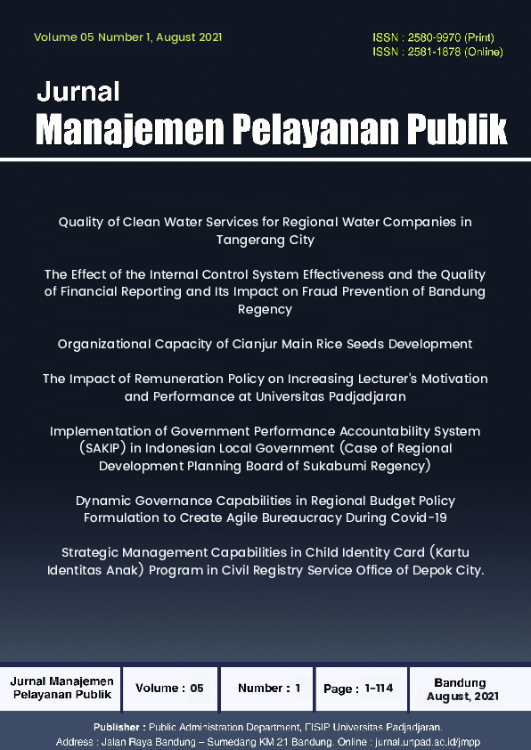 (PDF) Implementation of Government Performance Accountability System (SAKIP) in Indonesian Local ...