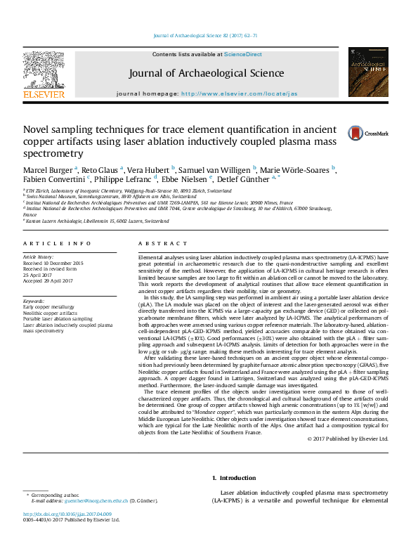 (PDF) Novel sampling techniques for trace element quantification in ...