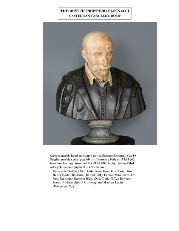 (PDF) THE BUST OF PROSPERO FARINACCI