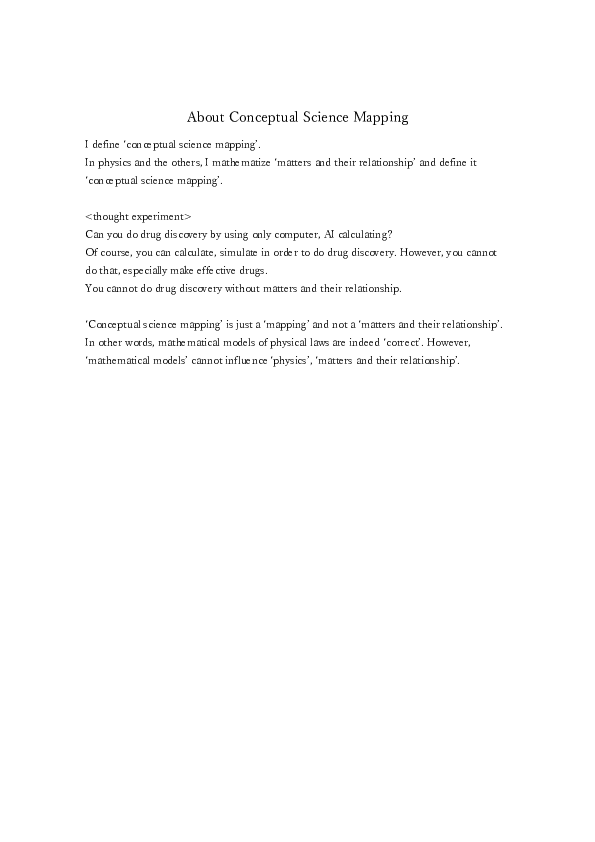 (PDF) About Conceptual Science Mapping