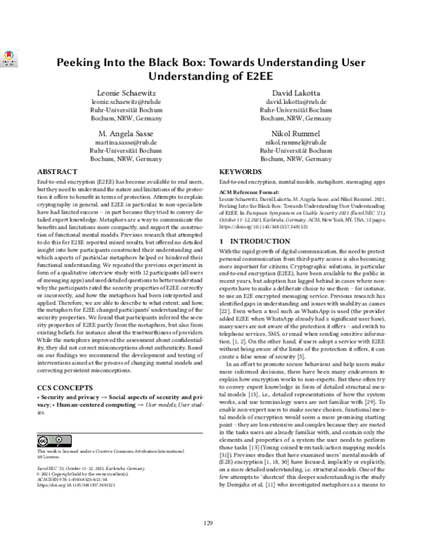 (PDF) Peeking Into the Black Box: Towards Understanding User ...