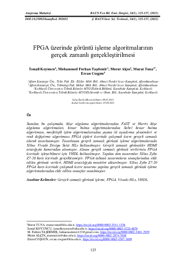 (PDF) FPGA üzerinde görüntü işleme algoritmalarının gerçek zamanlı ...