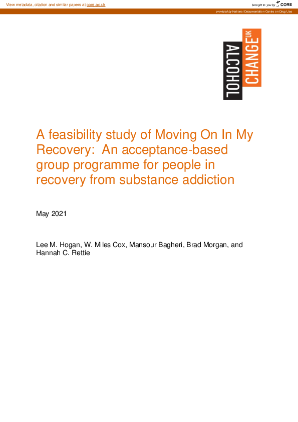 (PDF) A feasibility study of Moving on in My Recovery: an acceptance ...