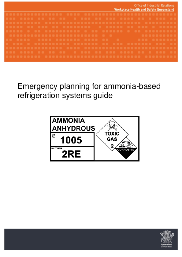(PDF) Emergency planning for ammonia-based refrigeration systems guide PN10942 Version 2 Last ...