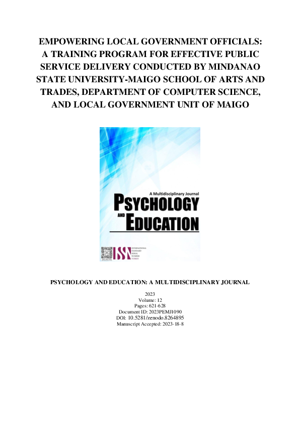 (PDF) Empowering Local Government Officials: A Training Program for ...