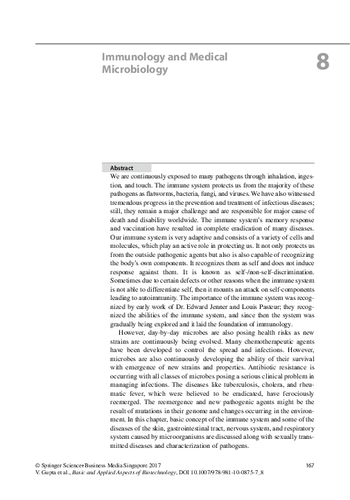 (PDF) Immunology and Medical Microbiology