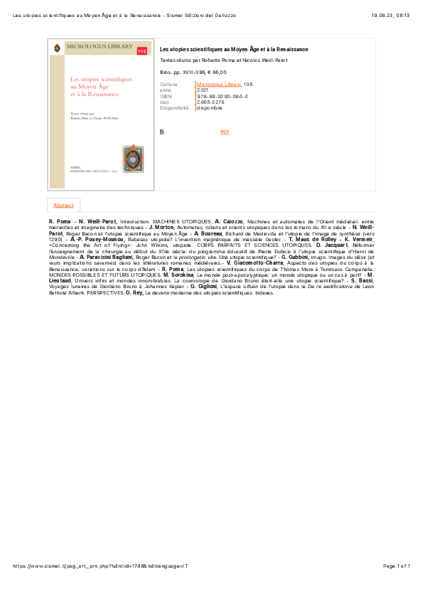(PDF) Gaia Gubbini, Ludwig-Maximilians-Universität München, “Imago ...