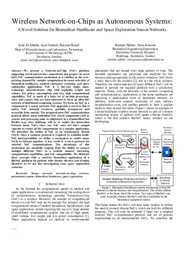 (PDF) Wireless Network-on-Chips as Autonomous Systems