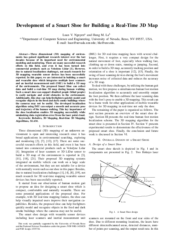 (PDF) Development of a Smart Shoe for Building a Real-Time 3D Map ...