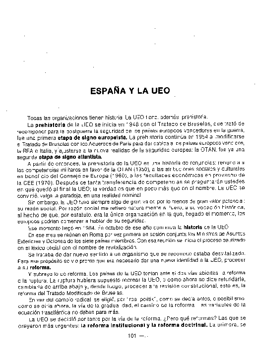 (PDF) España y la UEO