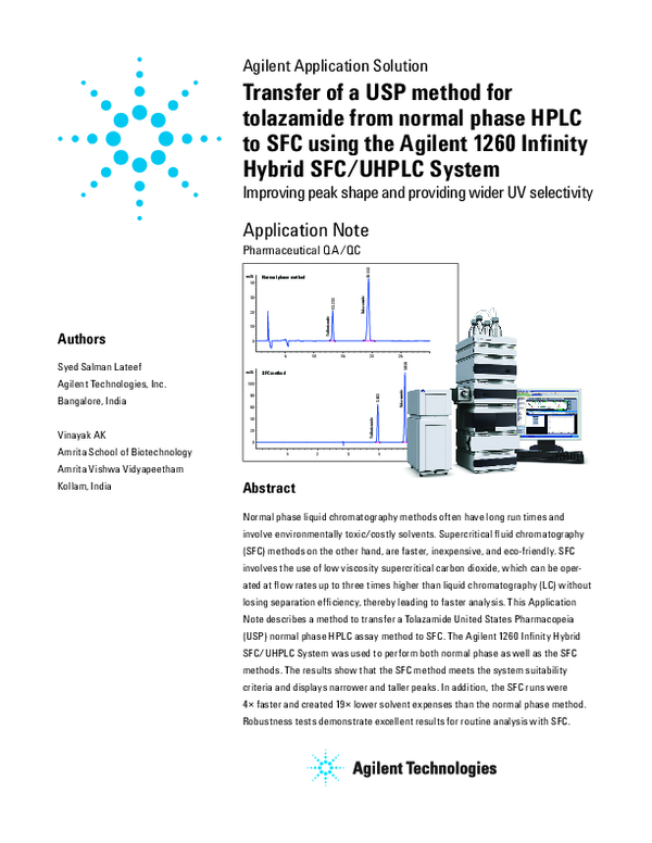 Pdf Agilent Application Solution Transfer Of A Usp Method For Prednisolone From Normal Phase
