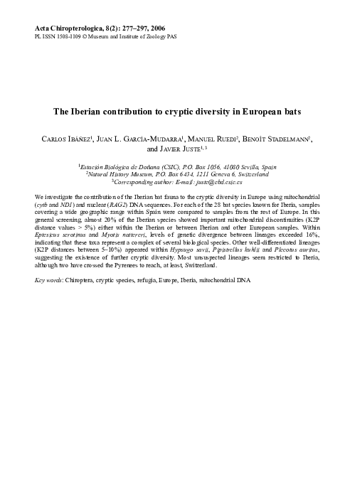 (PDF) A review of bat research in Thailand with eight new species ...