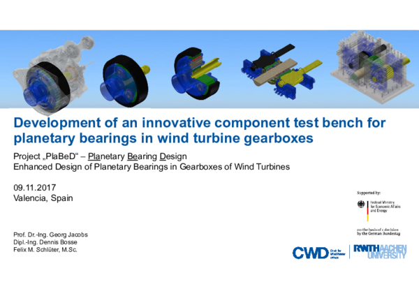 (PDF) Development of an innovative component test bench for planetary ...