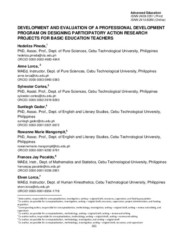 (PDF) Development and Evaluation of a Professional Development Program on Designing ...