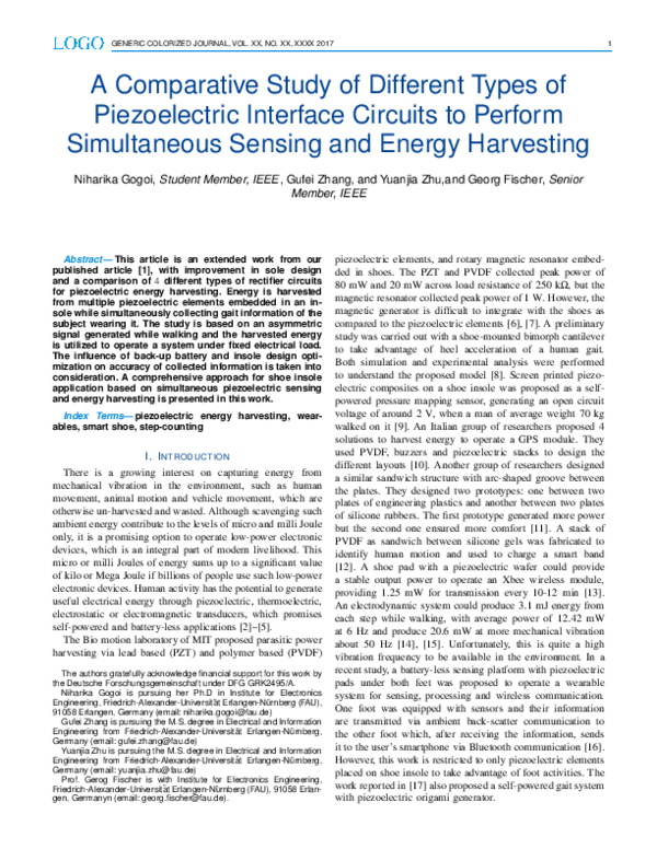 (PDF) A Comparative Study of Different Types of Piezoelectric Interface ... (PDF) A Comparative Study of Different Types of Piezoelectric Interface ...