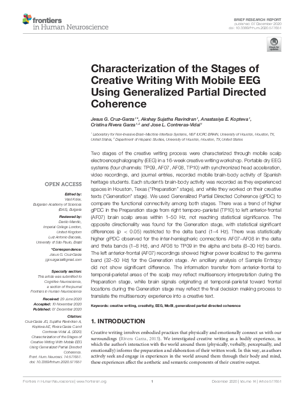 (PDF) Characterization of the Stages of Creative Writing With Mobile ...
