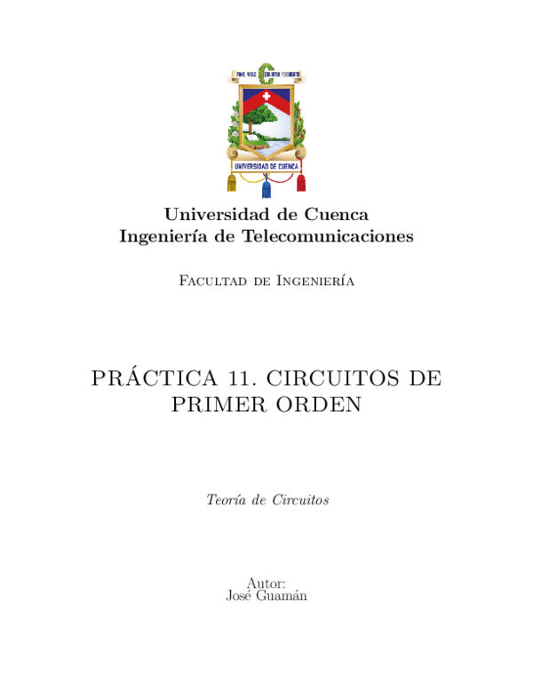 (PDF) Circuitos de primer orden