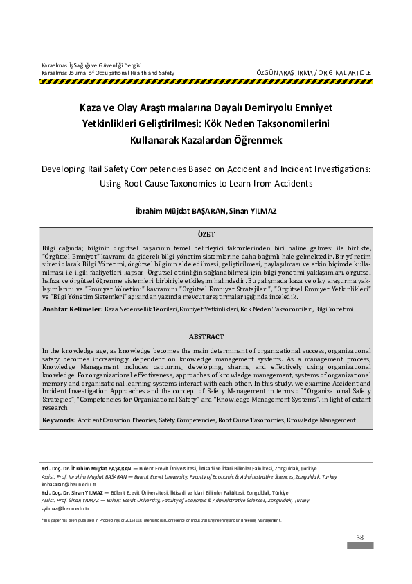 (PDF) Developing Rail Safety Competencies Based on Accident and ...