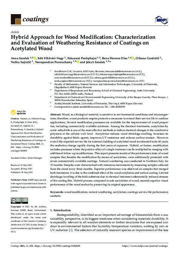 (PDF) Hybrid Approach for Wood Modification: Characterization and ...