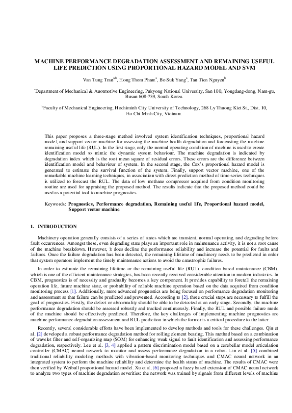 (PDF) Machine Performance Degradation Assessment and Remaining Useful ... (PDF) Machine Performance Degradation Assessment and Remaining Useful ...