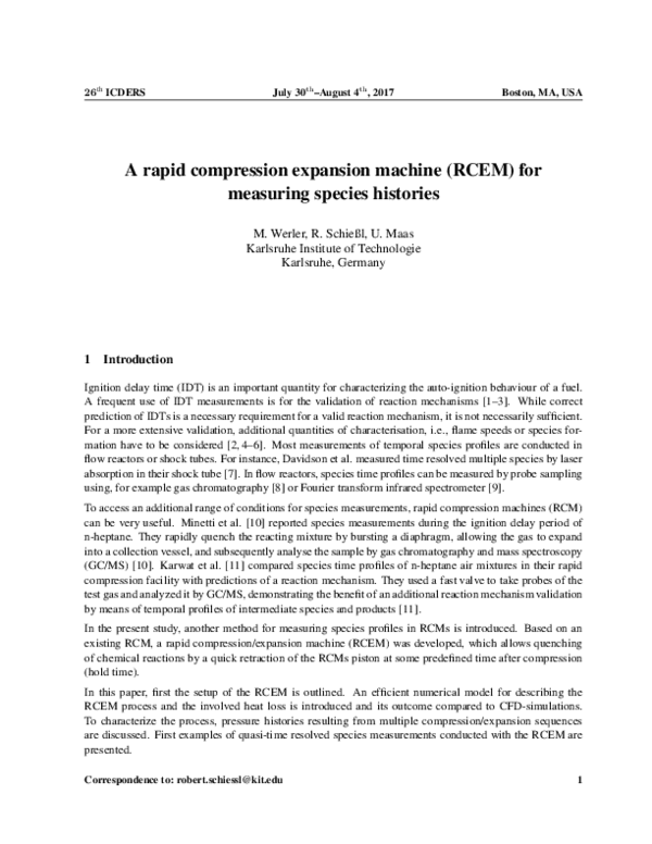 (PDF) A rapid compression expansion machine ( RCEM ) for measuring ...