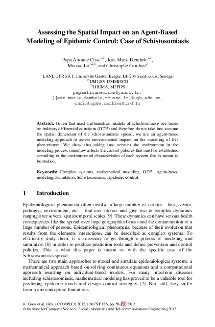 (PDF) Assessing the Spatial Impact on an Agent-Based Modeling of Epidemic Control: Case of ...