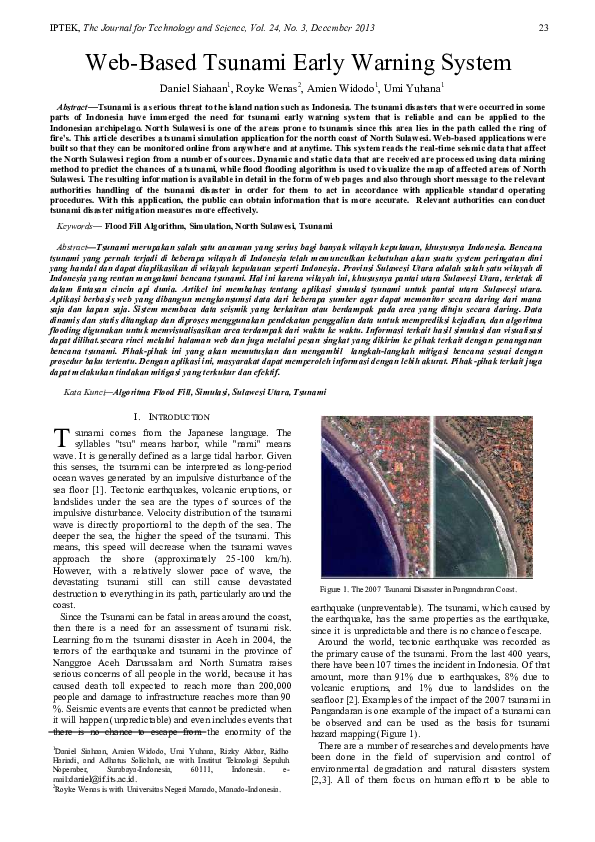 (PDF) Web-Based Tsunami Early Warning System