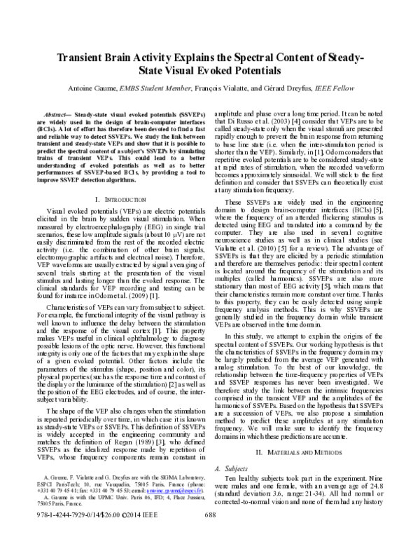 (PDF) Transient brain activity explains the spectral content of steady-state visual evoked ...