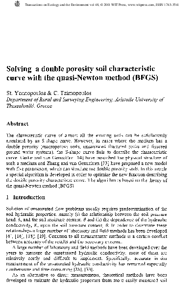 (PDF) Solving a double porosity soil characteristic curve with the ...