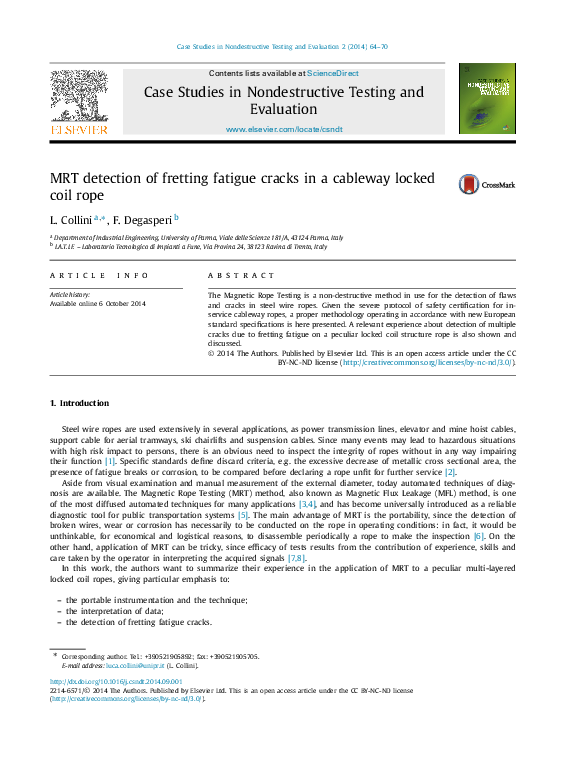 (PDF) MRT detection of fretting fatigue cracks in a cableway locked ...