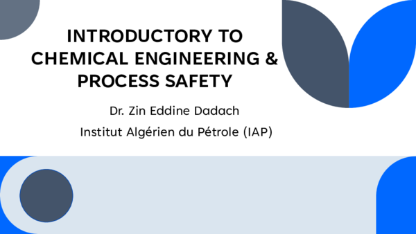 (PDF) INTRODUCTION IN CHEMICAL ENGINEERING AND PROCESS SAFETY