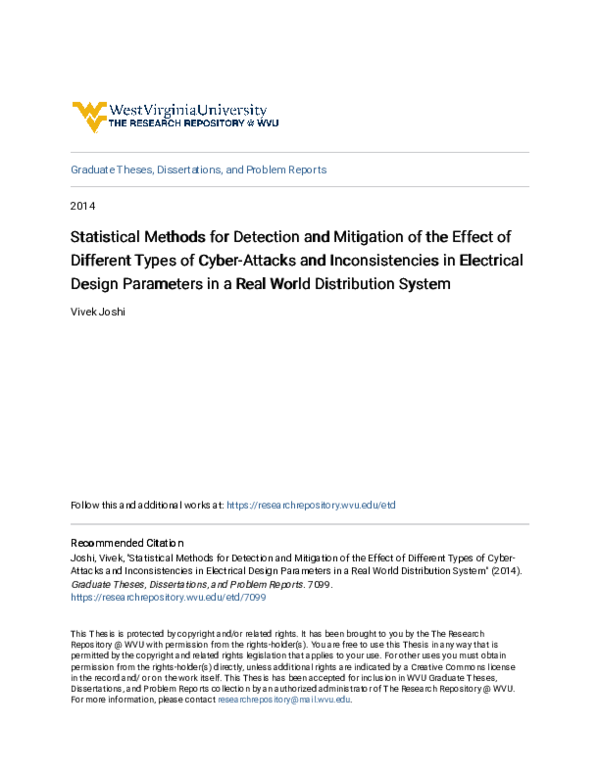 Pdf Statistical Methods For Detection And Mitigation Of The Effect Of