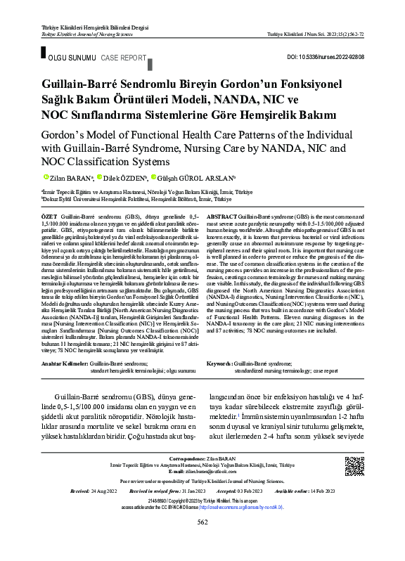 (PDF) Gordon's Model of Functional Health Care Patterns of the ...