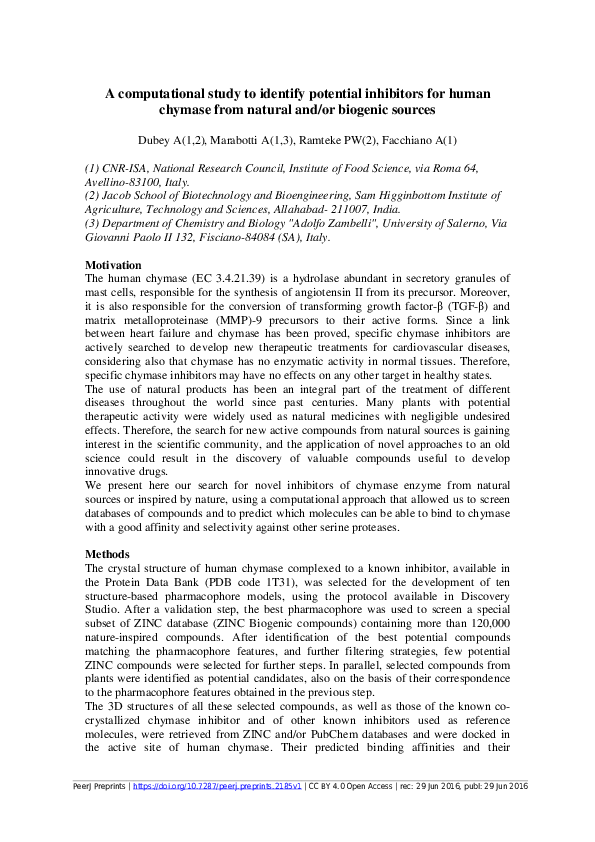 (PDF) A computational study to identify potential inhibitors for human ...