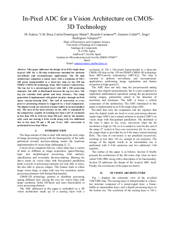 (PDF) In-pixel ADC for a vision architecture on CMOS-3D technology