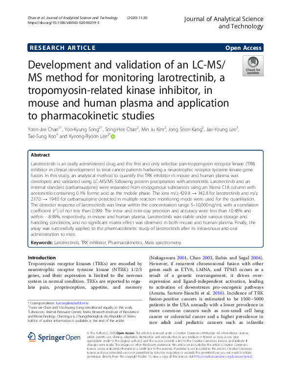 (PDF) Development and validation of LC-MS/MS method for determination of very long acyl chain ...