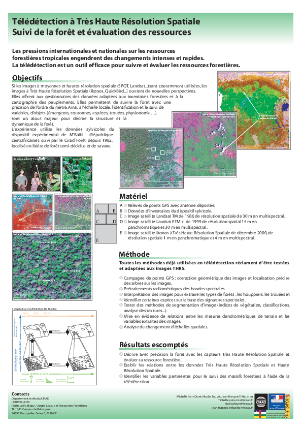 (PDF) Télédétection à très haute résolution spatiale suivi de la forêt ...