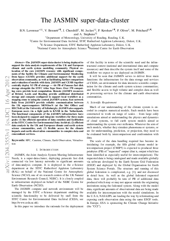 (PDF) The JASMIN super-data-cluster | Ag Stephens - Academia.edu