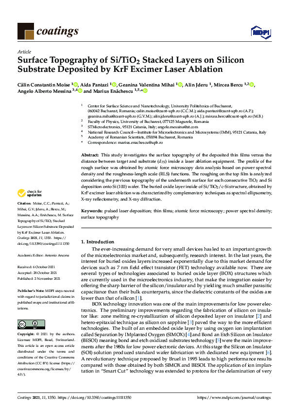 (PDF) Surface Topography of Si/TiO2 Stacked Layers on Silicon Substrate Deposited by KrF Excimer ...